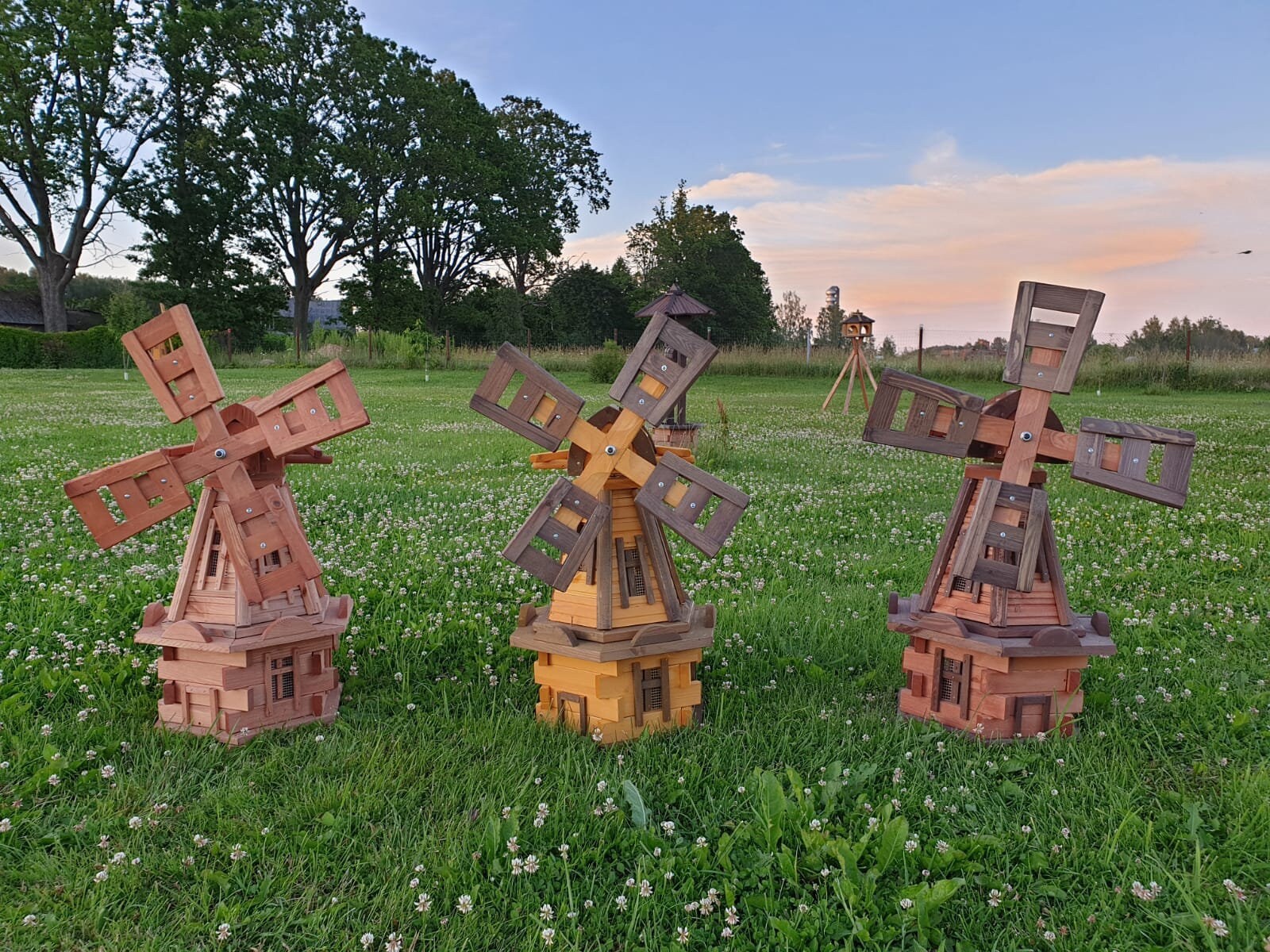 Wooden windmill. Garden decor - Windmills & Wind Spinners