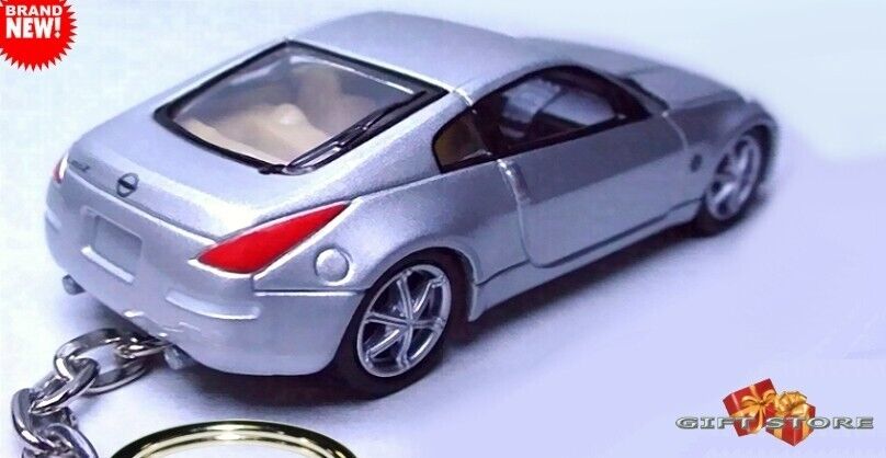 VERY RARE HTF KEY CHAIN SILVER NISSAN 350Z Z CAR FAIRLADY CUSTOM ...