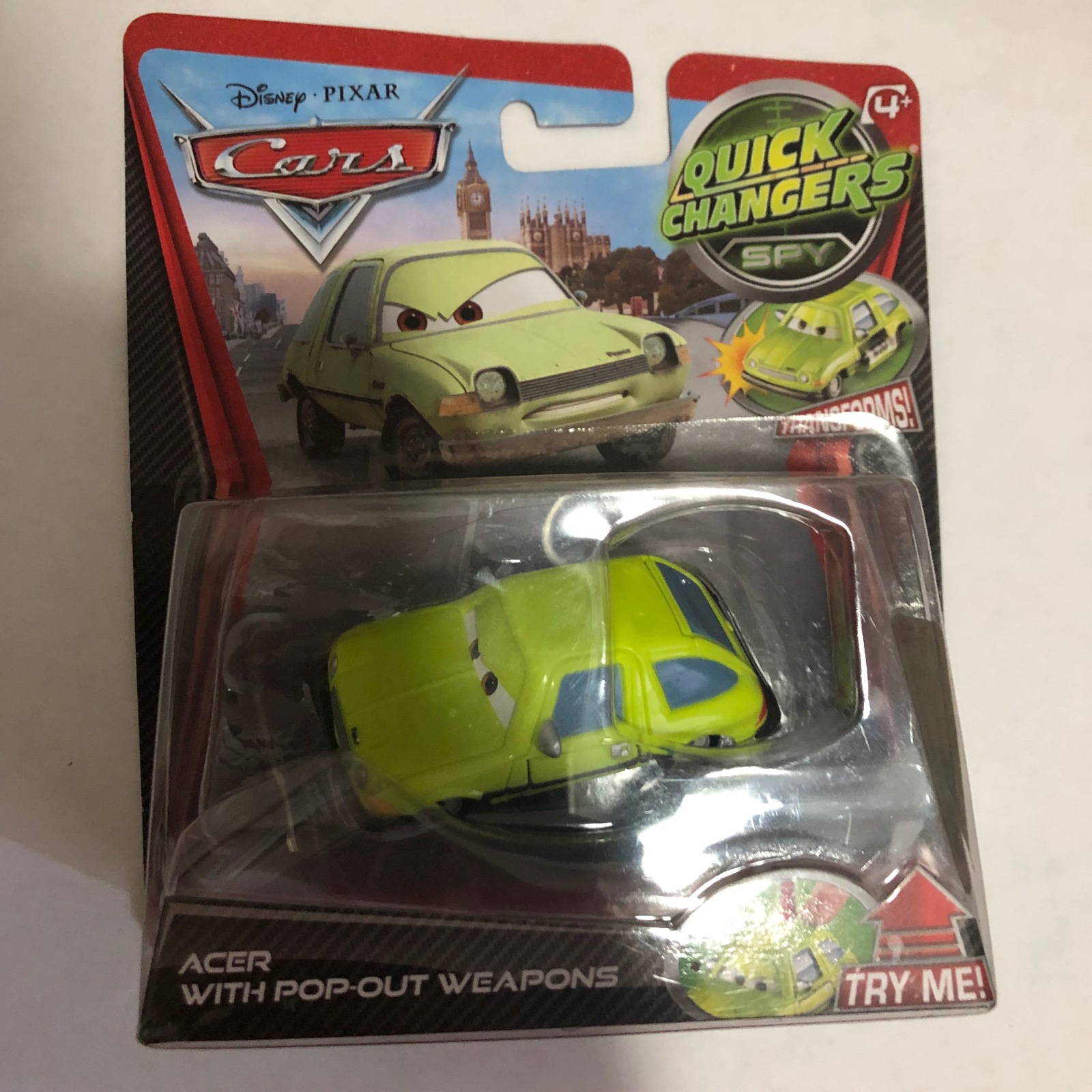 Disney Pixar Cars Quick Changers Acer With Pop-Out Weapons - Toys & Hobbies