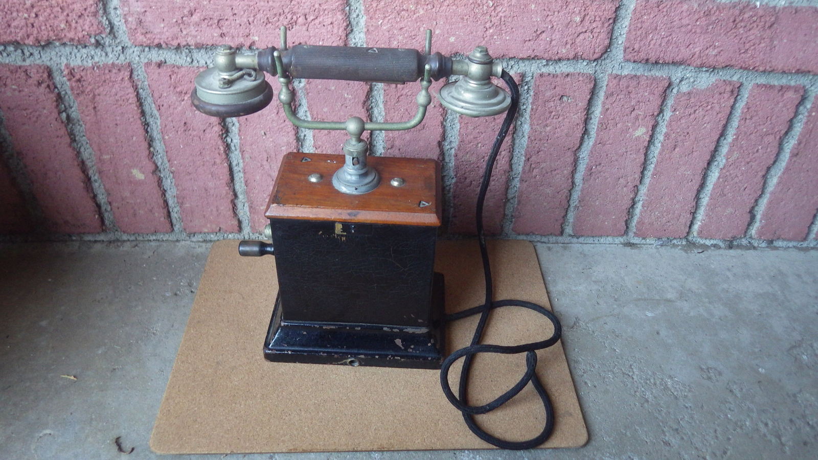 ANTIQUE 1895 ERICSSON TELEPHONE CRANK MAGNETO STOCKHOLM SWEDEN RARE ...