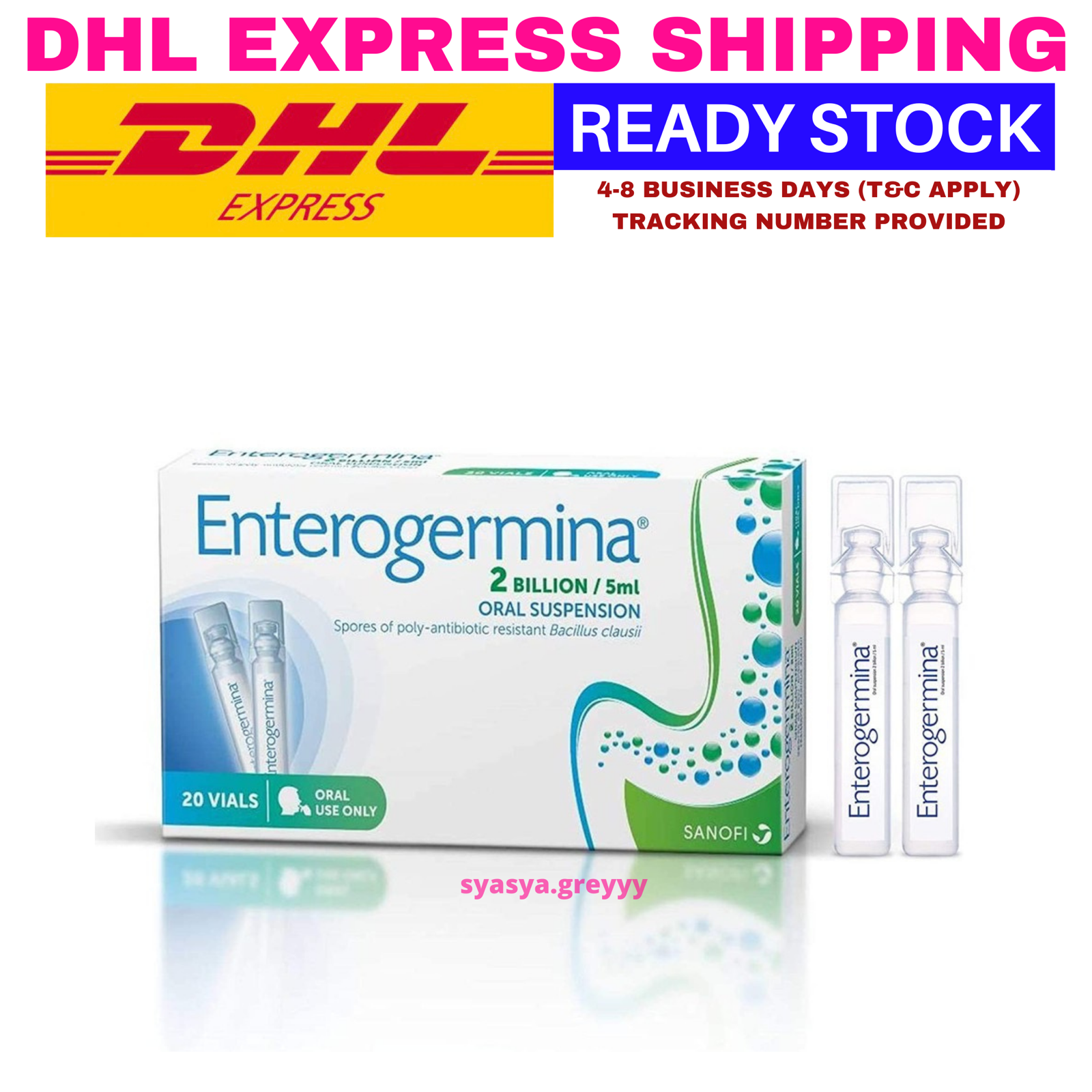 Enterogermina Oral Suspension For Treating Diarrhea / Oral Suspension ...