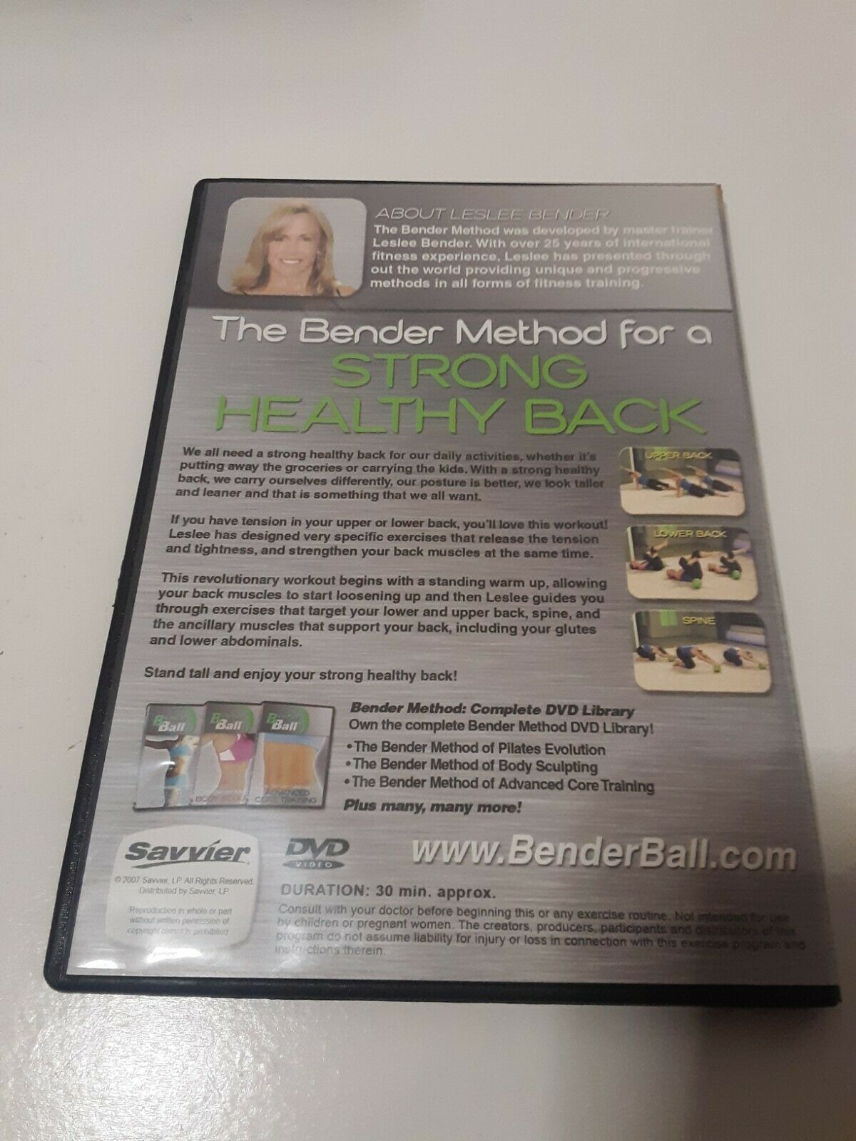 Bender Ball The Bender Method For A Strong Healthy Back DVD - DVDs ...