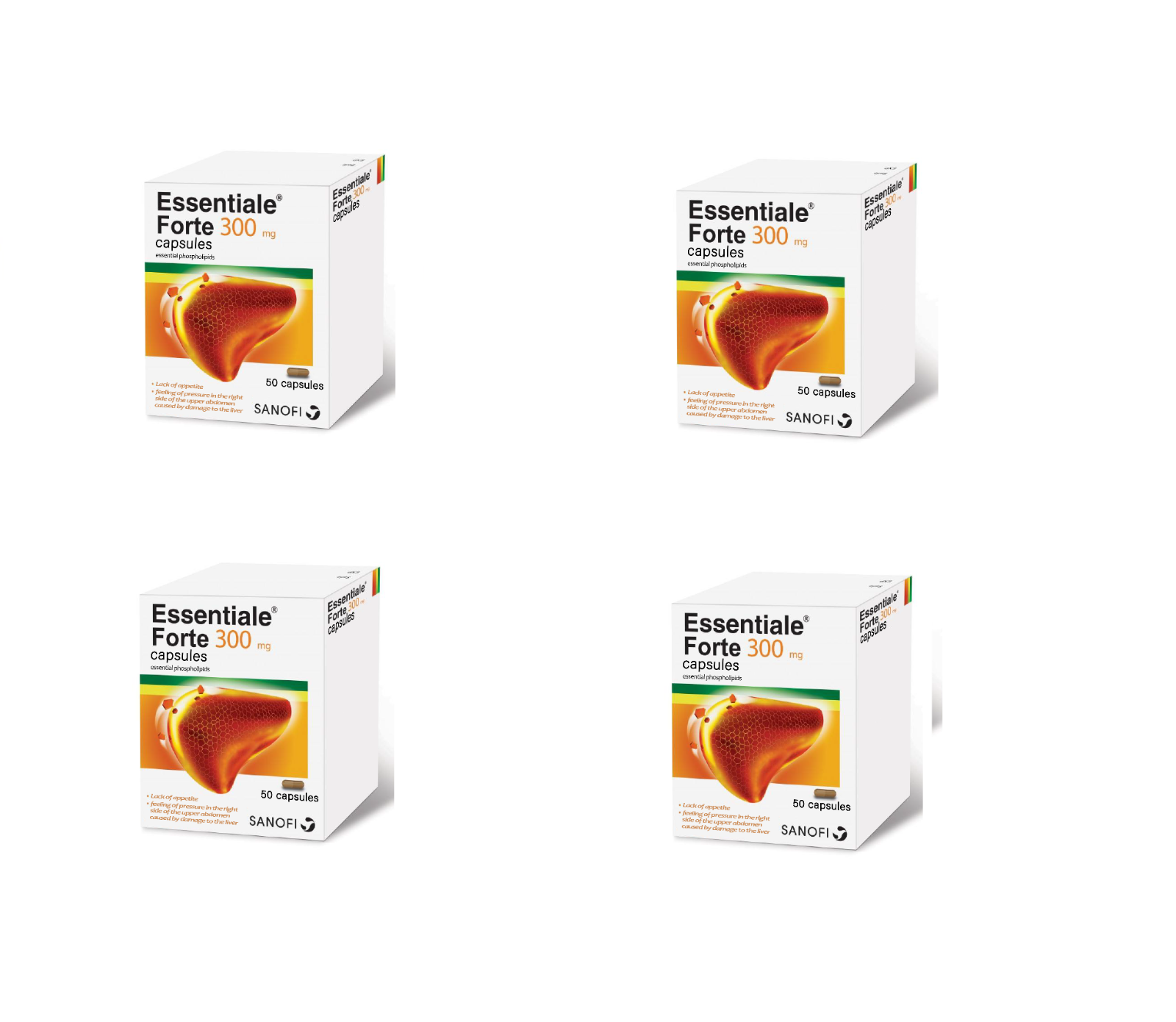 Essentiale Forte 50 Capsule (4x50) - Total 200 Capsules - Vitamins ...