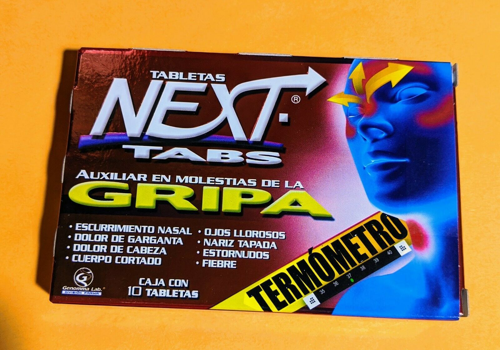 Next Tabs Cold & flu † Antigripal Pastillas Cuerpo Cortado-Fiebre ...