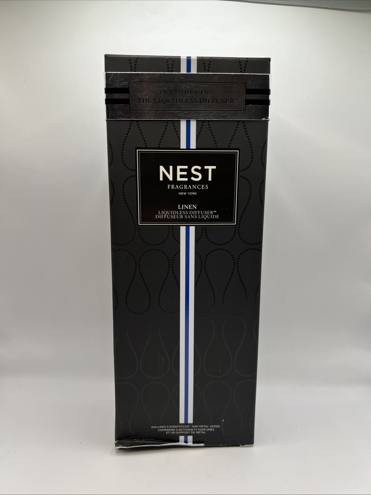 Nest Liquidless Diffuser 5 Scent Stick And Metal Vessel Linen New In ...