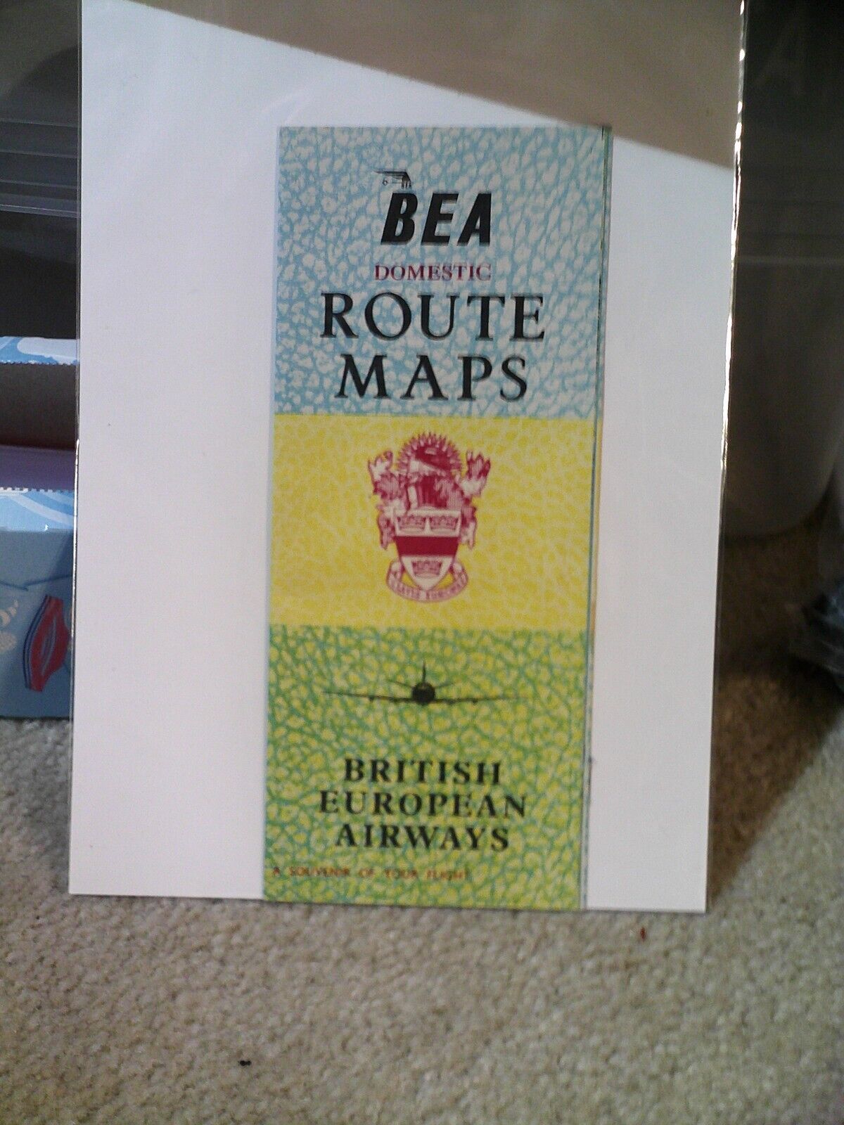 Vintage 1950s BEA British European Airways Brochure Route Maps of ...