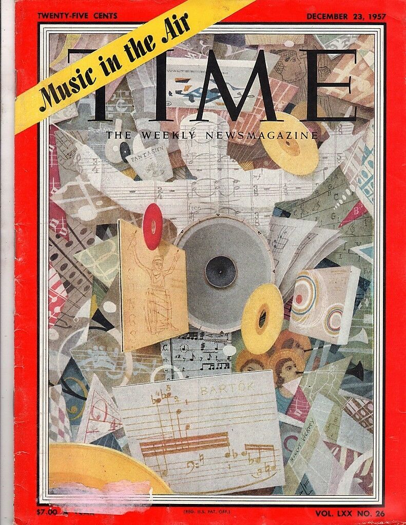 Time Magazine 1957, December 23, Music in The Air, Record Sales - Magazines