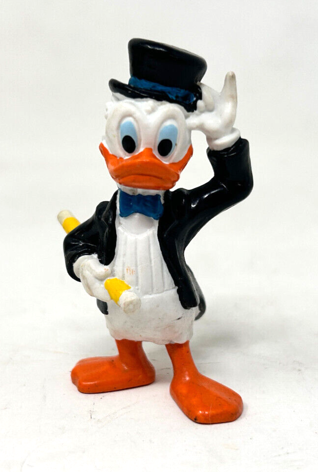 Vintage Disney Applause Formal Donald Duck Top Hat And Tails PVC Figure ...