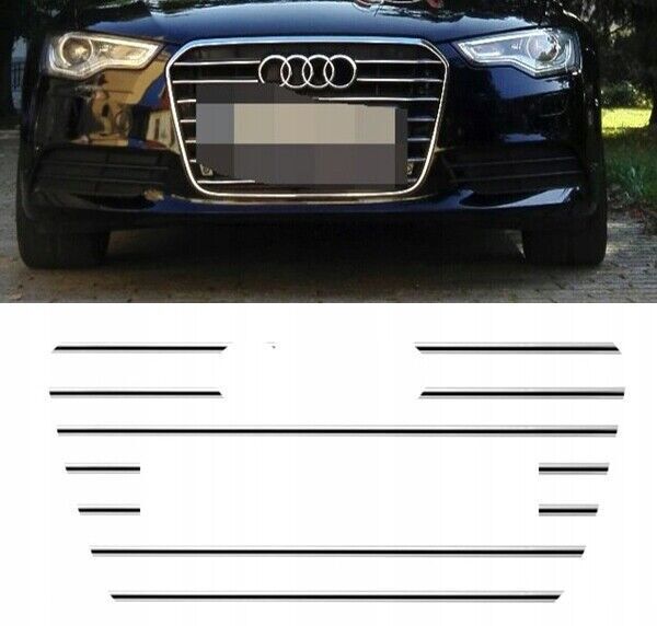 AUDI A6 C7 - CHROME slats for dummy grill Tuning - Body Moldings & Trims