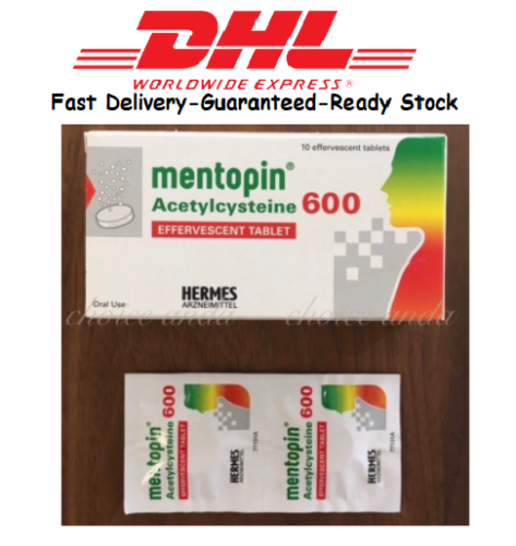 1 Box Mentopin Acetylcysteine 600mg (10 effervescent tablets) - Cough ...