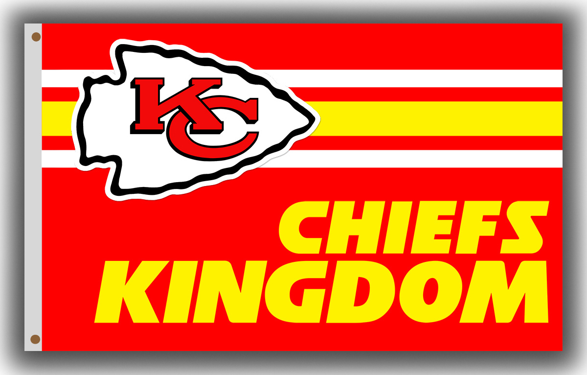 Kansas City Chiefs Football Team Flag 90x150cm 3x5ft Chiefs Kingdom ...