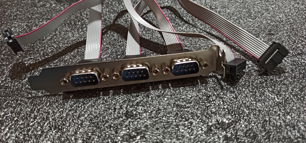 3 ports straight-through Connector Cable Motherboard DB9 RS232 Com ...