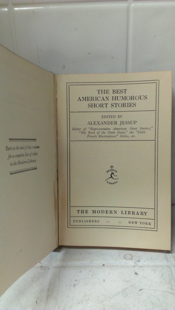 The Best American Humorous Short Stories (The Modern Library, No. 87 ...