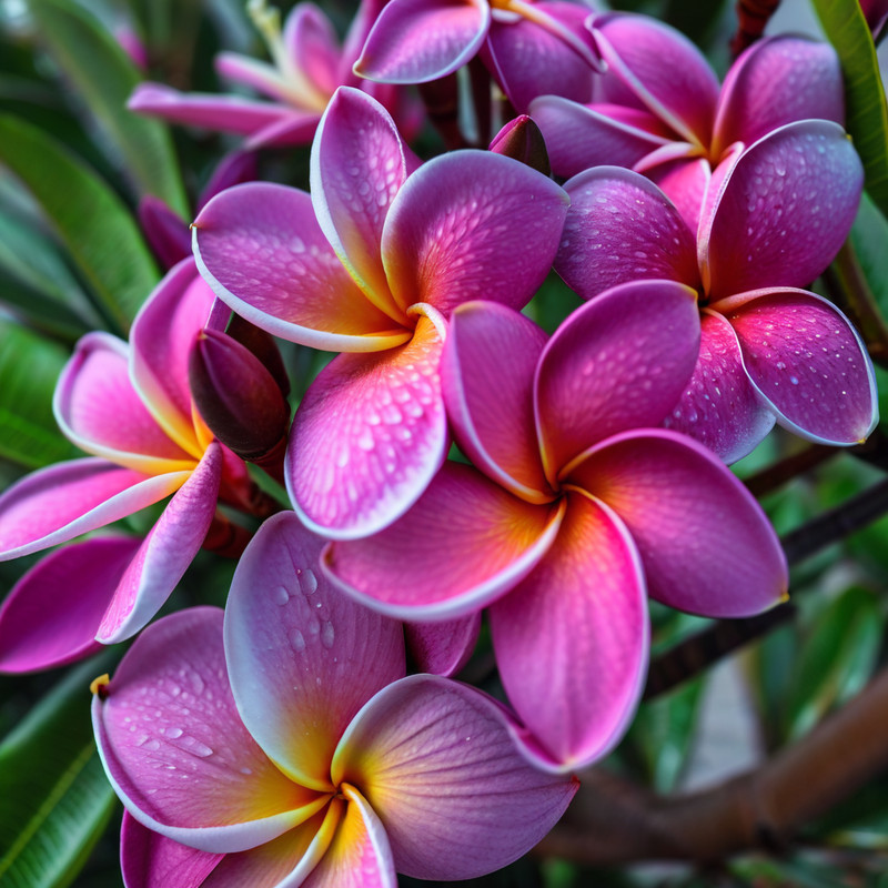 FMG 5 Purple Pink Plumeria Seeds Perennial Flower Frangipani Planting ...