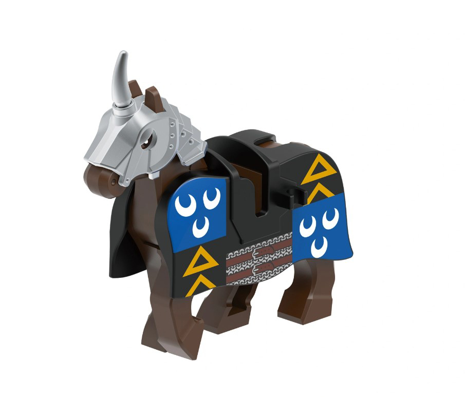 Gift Toy Edmond De Thorpe Knight War Horse Animal Minifigure - LEGO (R ...