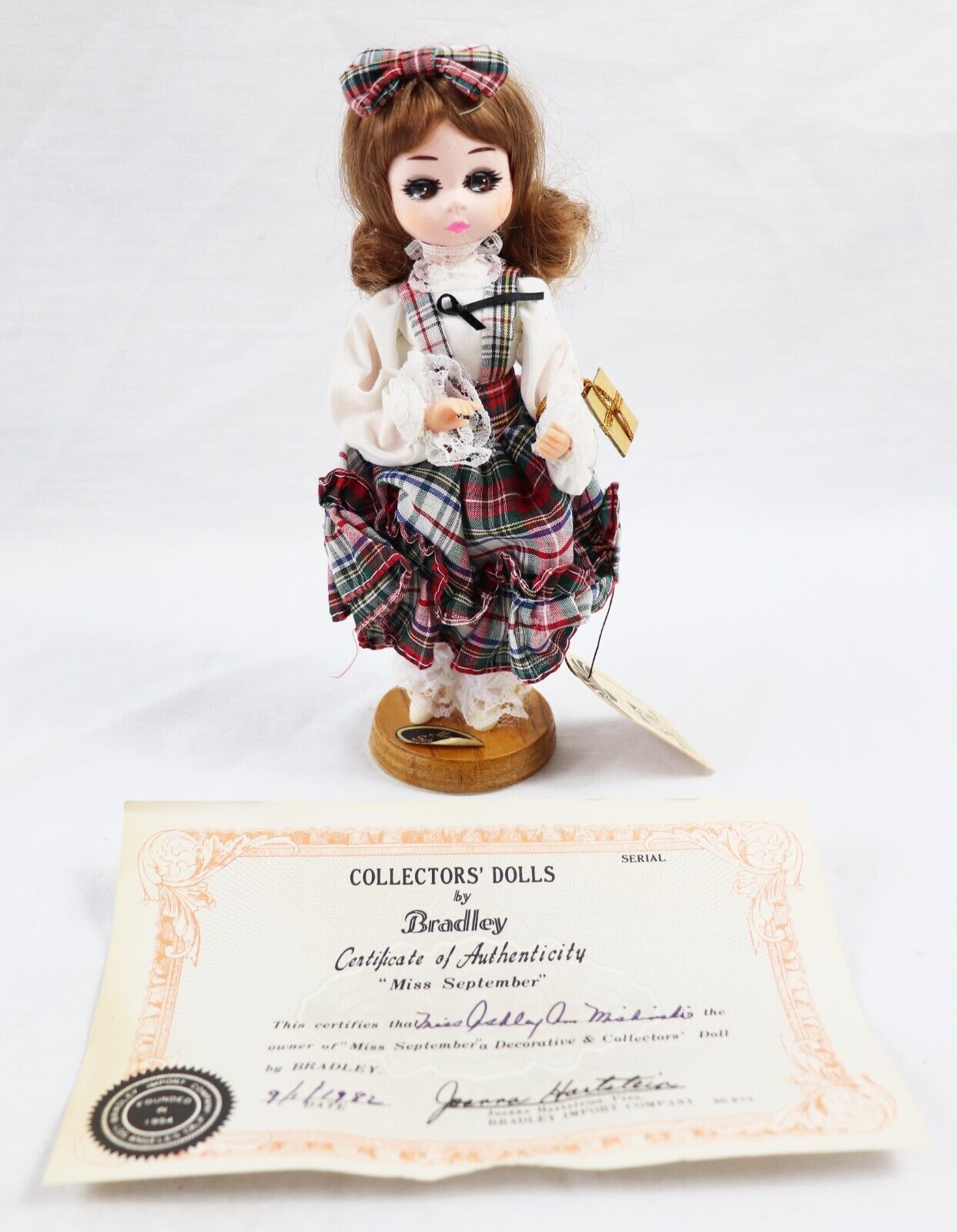 VINTAGE 1982 Bradley Miss September Fashion Doll In Original Box ...