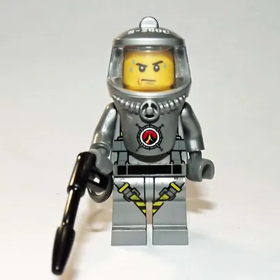 BBStore Minifigure Custom Nuclear Hazmat Silver Virus Suit - LEGO (R ...