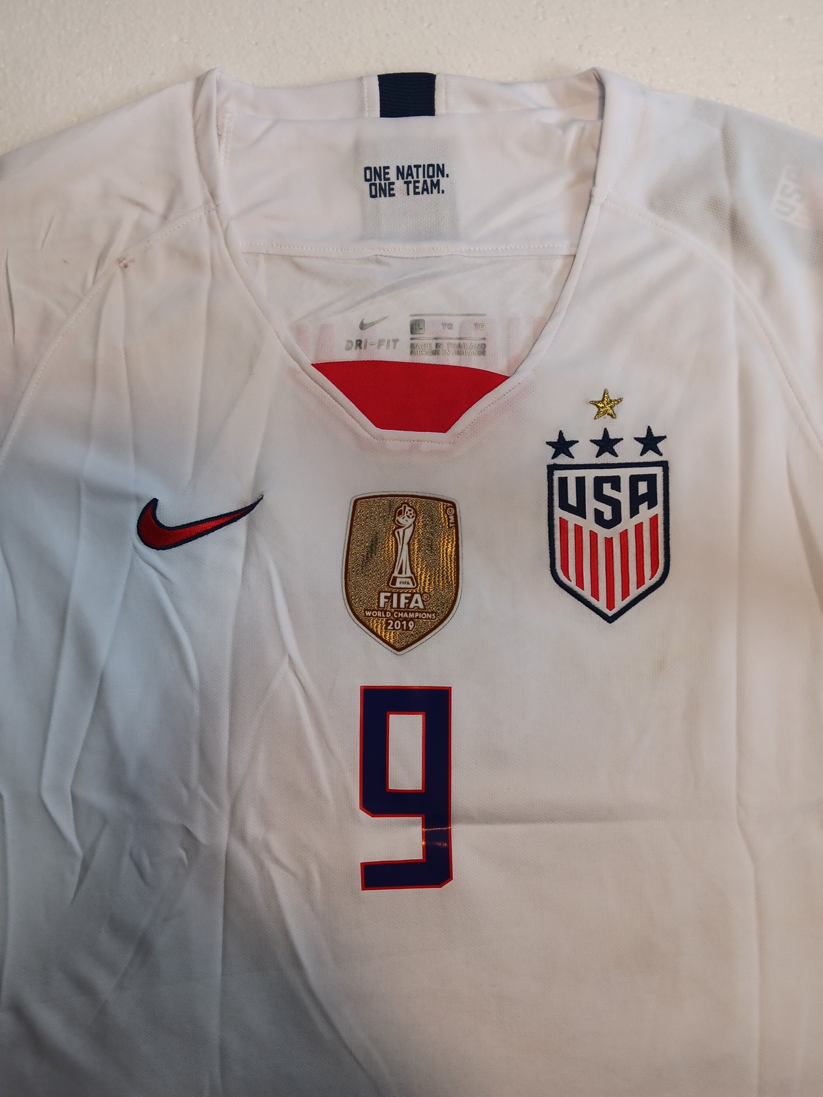 Lindsey Horan USA USWNT 2019 World Cup 4 Star Home Womens Soccer Jersey ...