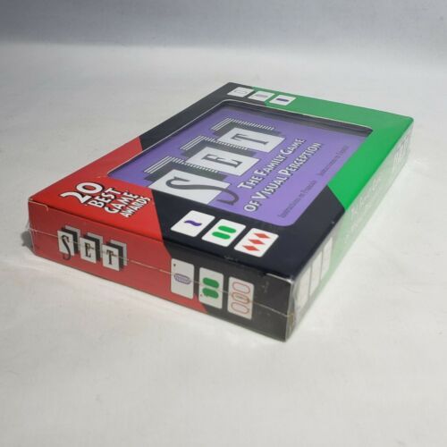 SET Family Game of Visual Perception Card Game Family Fun w Plastic ...