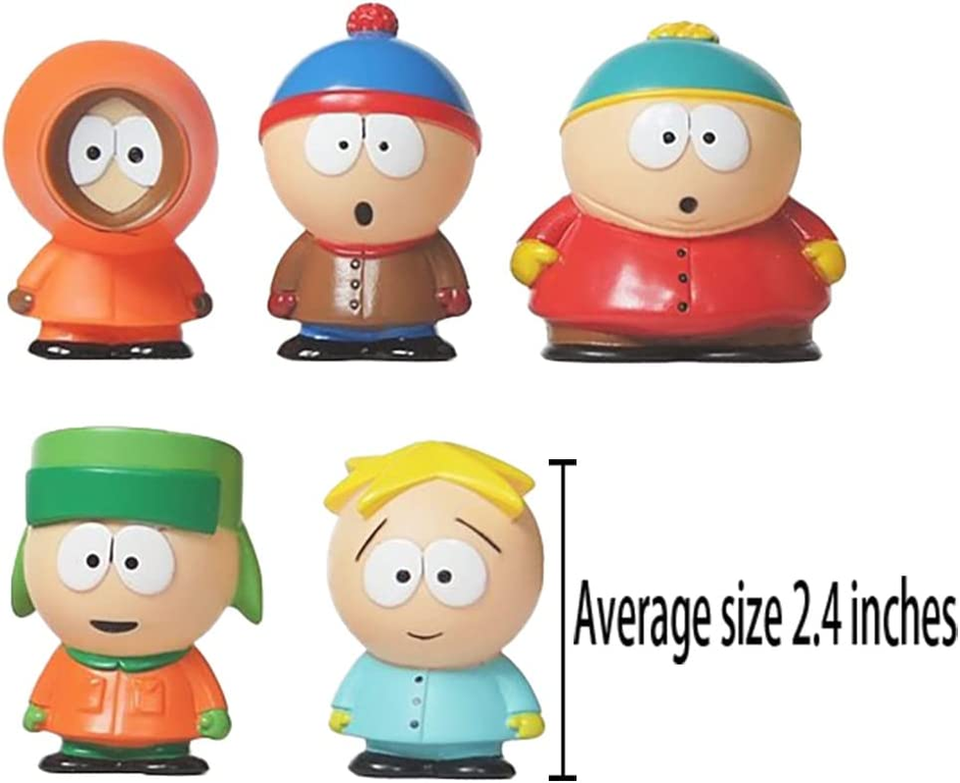 Figures Toys 5-Piece Set of Cartoon Characters Eric Cartman, Stan Marsh ...
