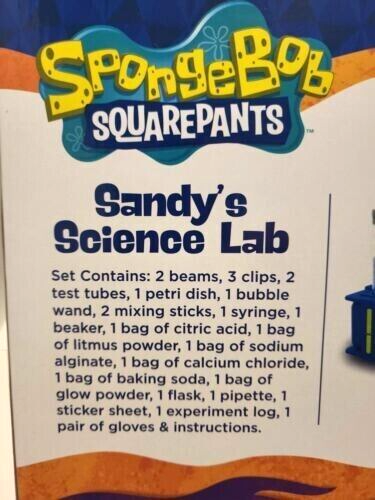 SpongeBob SquarePants Sandy's Science Lab Playset 25+ Experiments ...