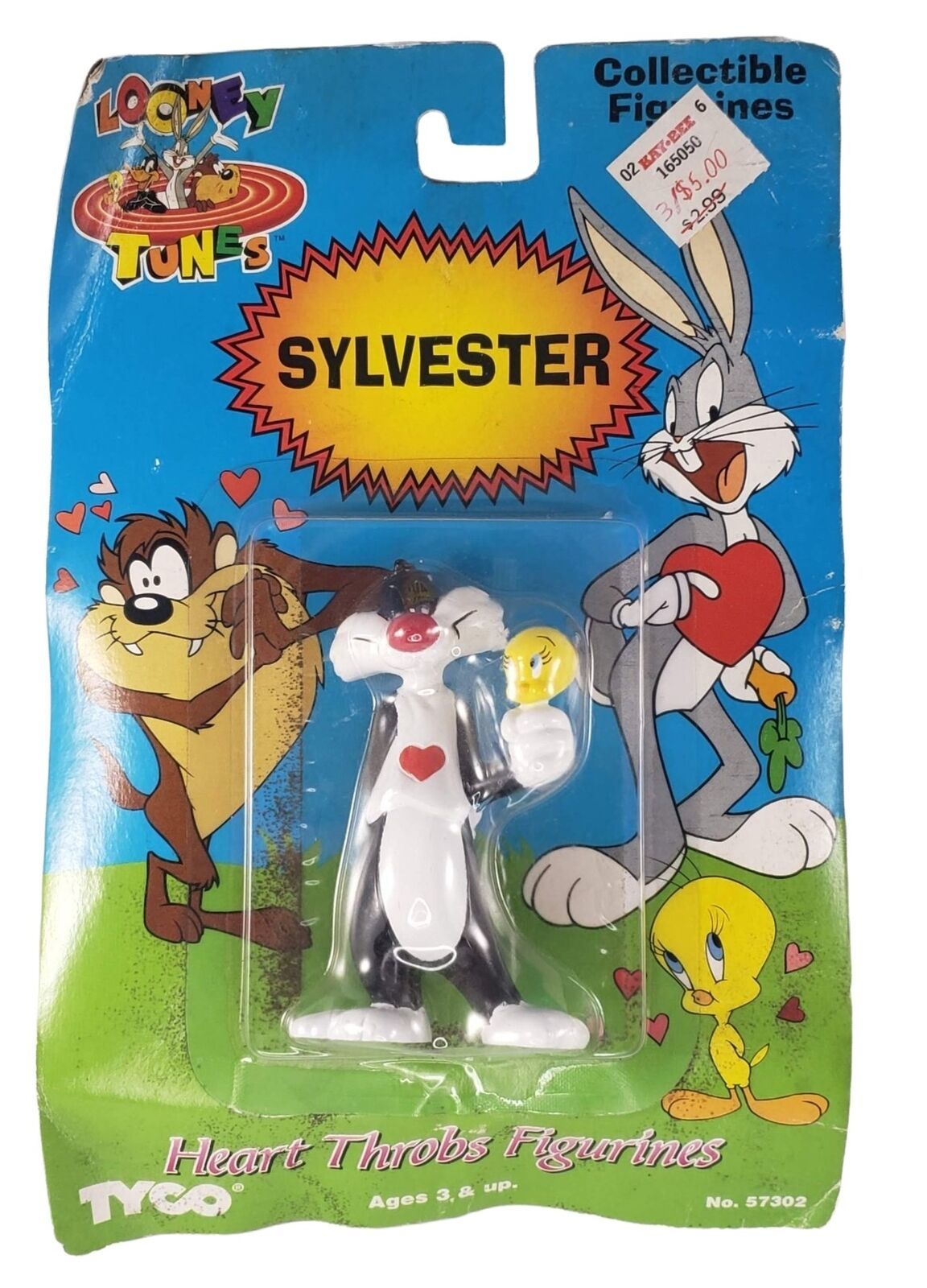 Looney Tunes Heart Throbs Figurines Sylvester Tweety Vintage Tyco ...