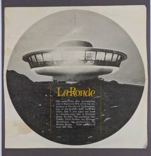 Honolulu La Ronde Revolving Restaurant Bar Vintage Drink Menu Cocktail ...