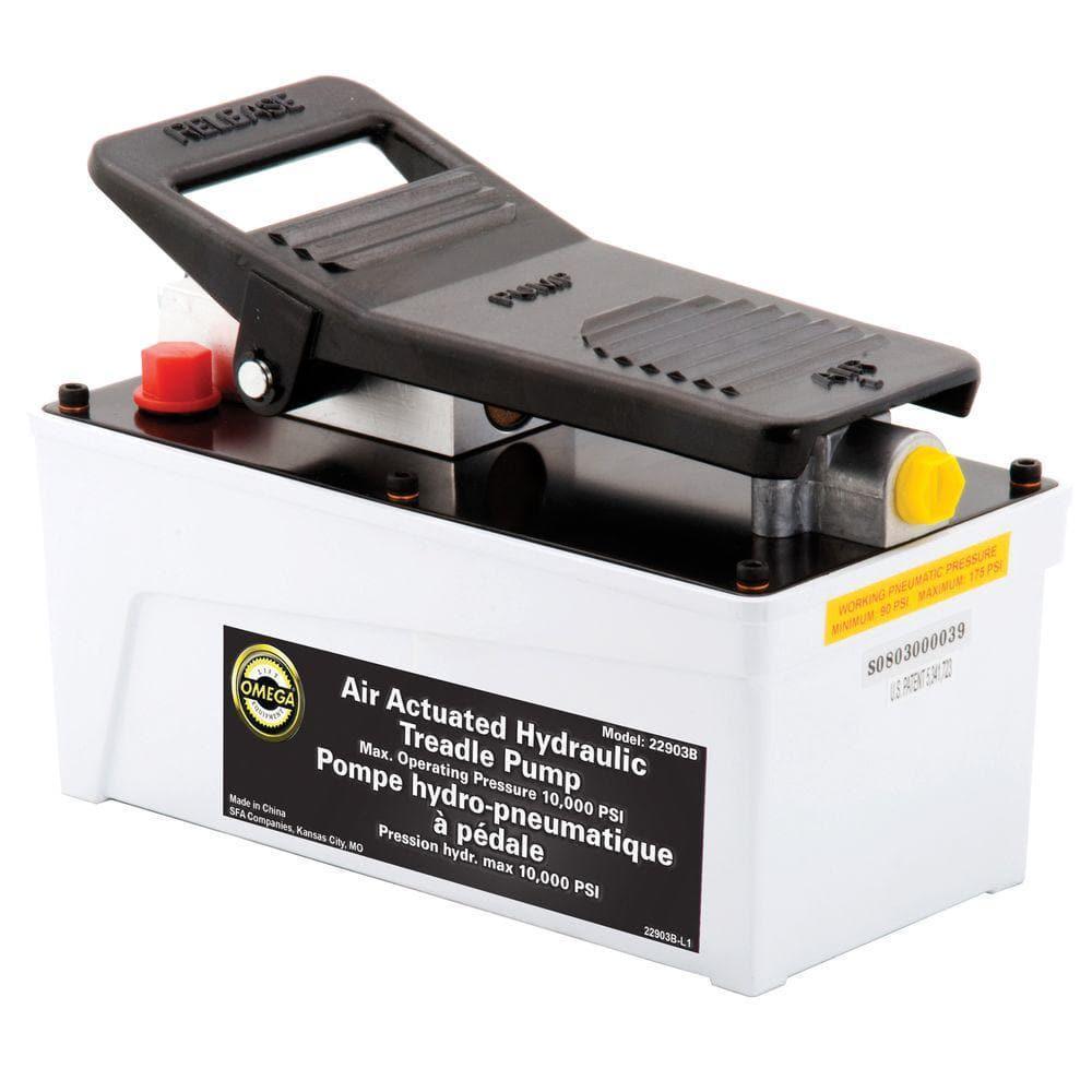 Omega Lift Hydraulic Treadle Pump 91.5 cu. in. 10000 PSI Air Actuated ...