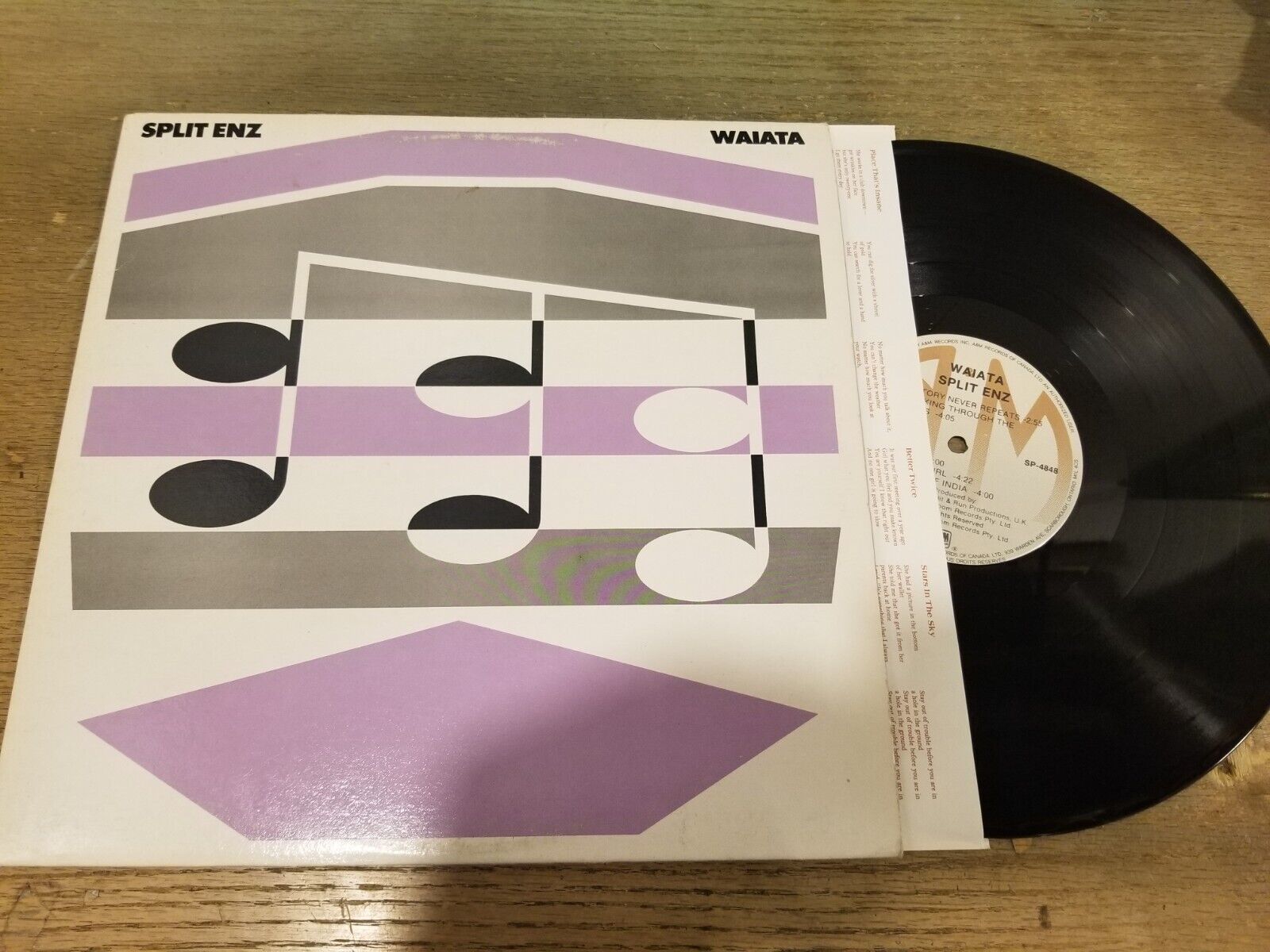 Split Enz - Waiata- LP Record EX VG - Vinyl Records