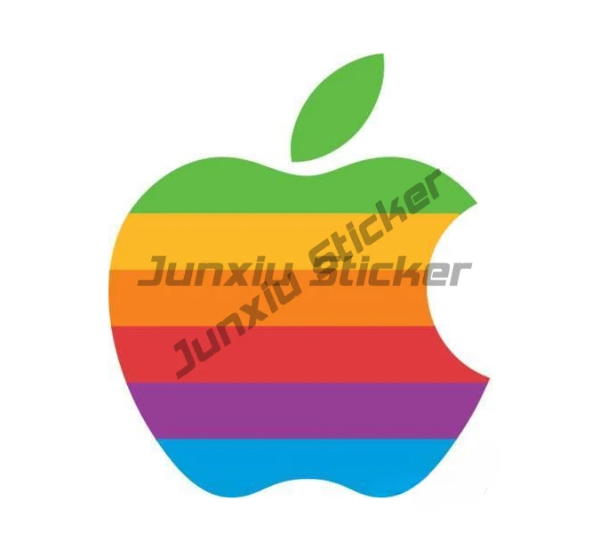 Personality Classic Apple Sticker Laptop DECAL 80s' Retro Logo for ...