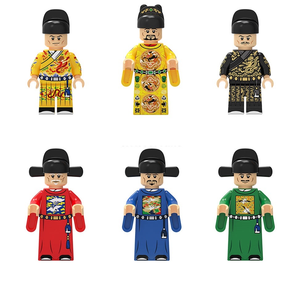 6pcs Medieval Chinese The Ming dynasty King Guard Civil Servant ...