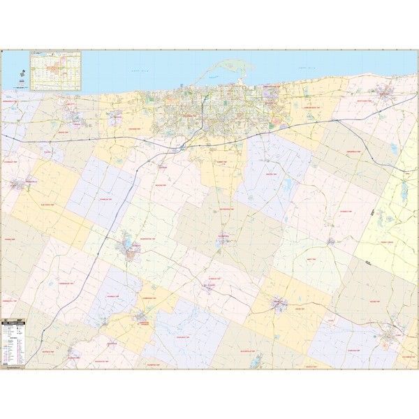 Erie, PA Wall Map and 50 similar items