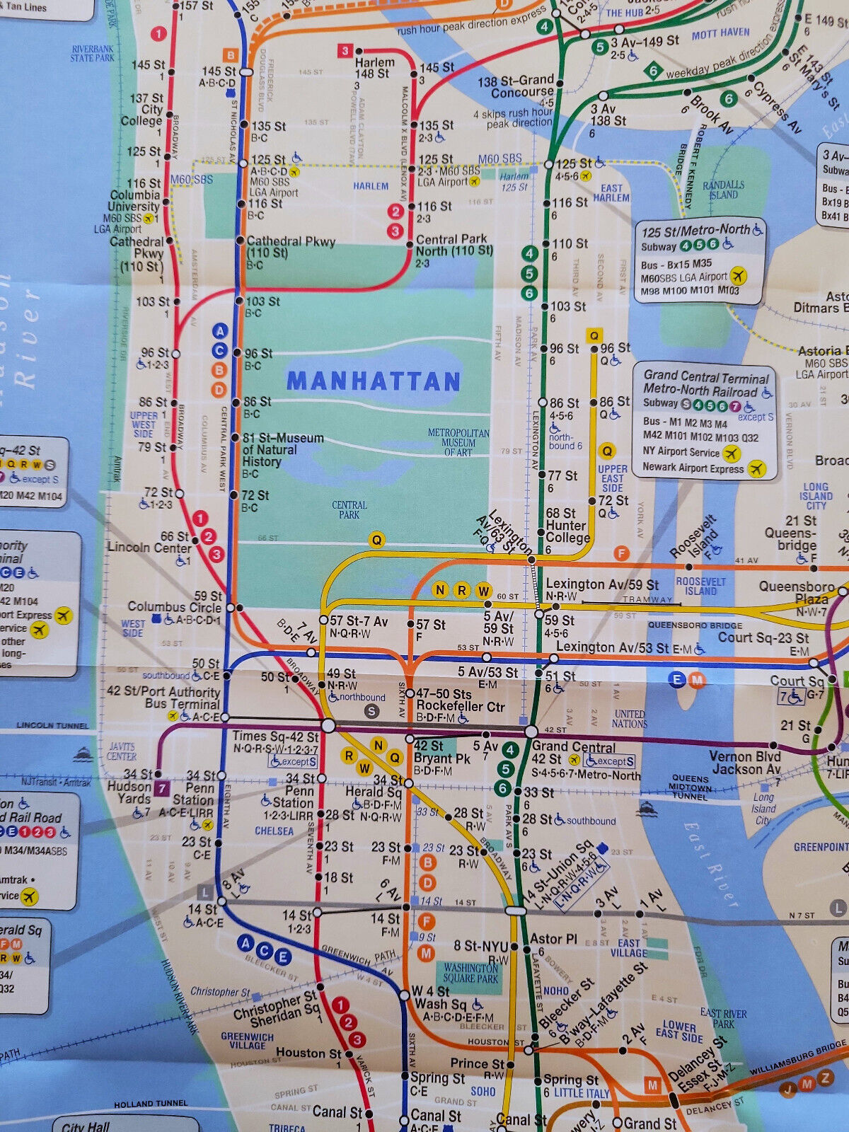 Large 23x28" MTA NYC Subway Map Poster with Free 8x10 Spiderman Comic ...