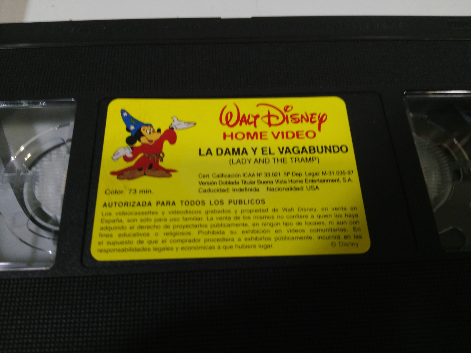 The Lady Y el Rover los Classics de WALT DISNEY VHS Tape Ribbon - 2T ...