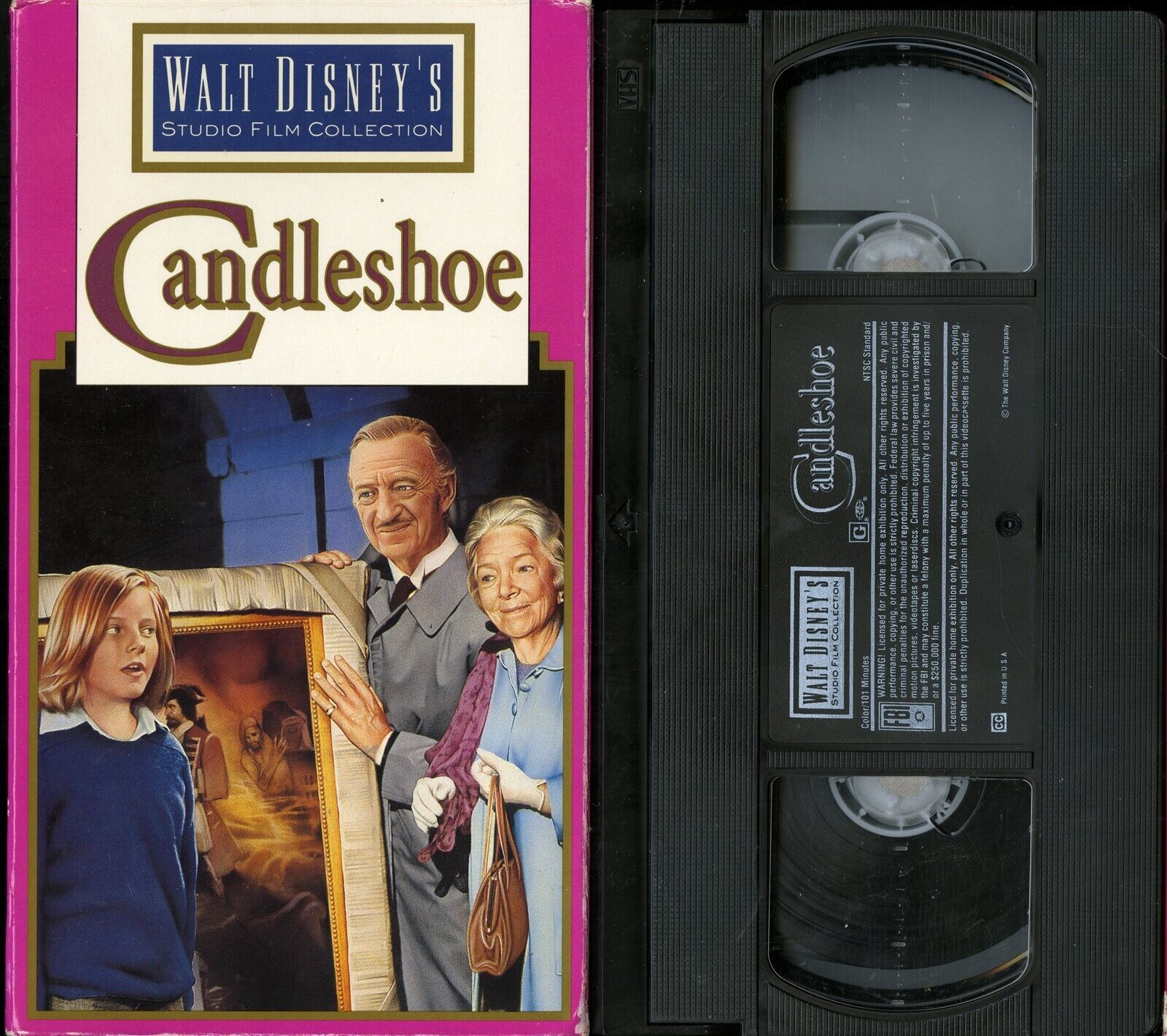 Candleshoe Vhs Jodie Foster Hellen Hayes Leo Mckern Disney Video Tested