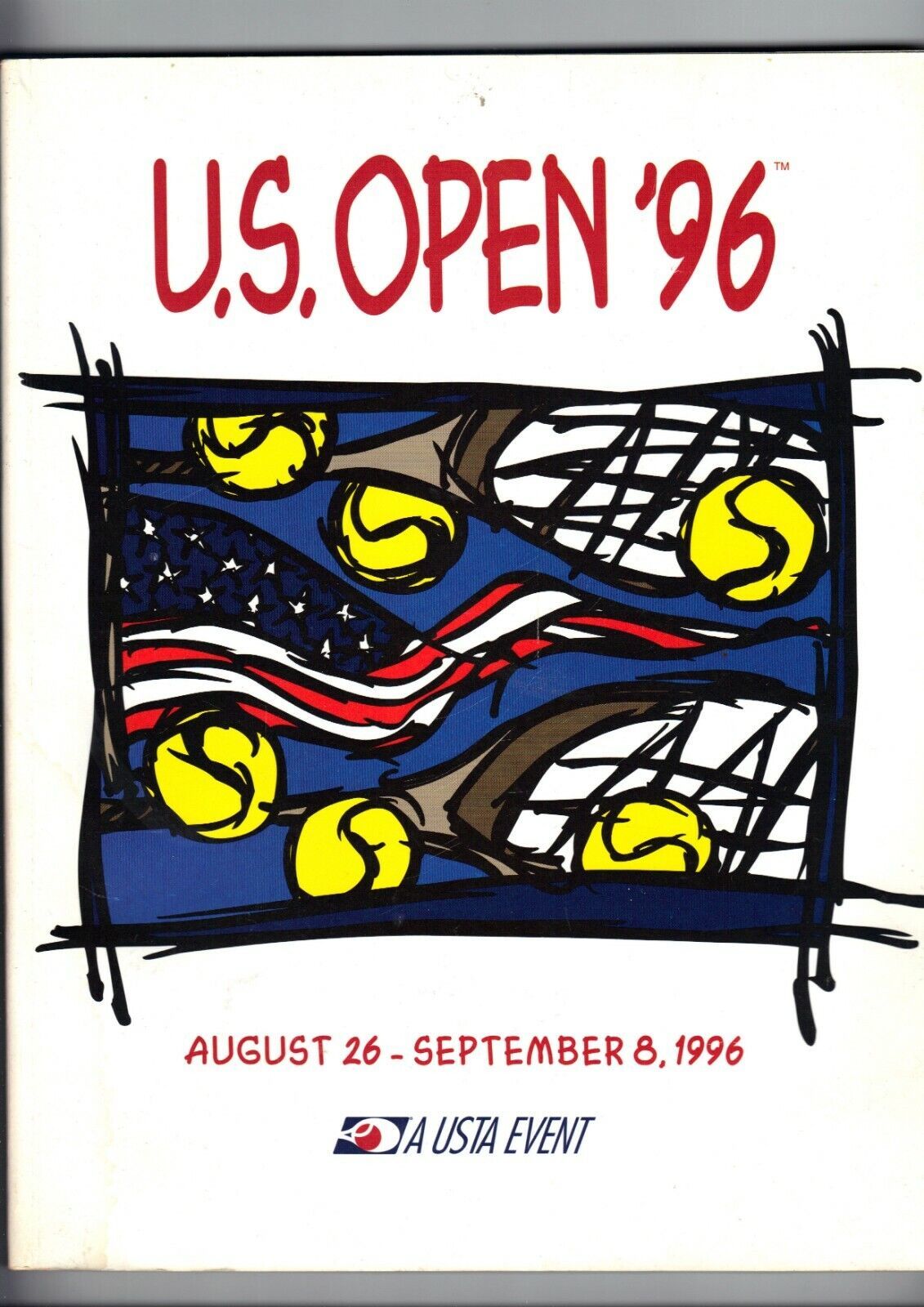 1996 Tennis US Open Championship Program Pete Sampras Steffi Graf - Other