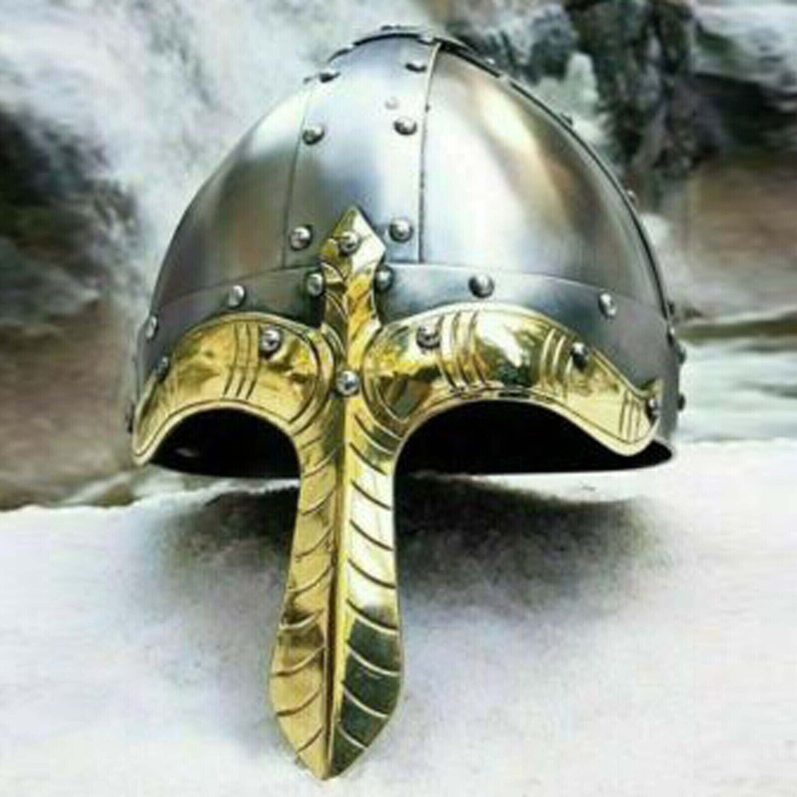 18 Gauge SCA LARP Medieval Norman Viking Norse Helmet Armor Helmet ...