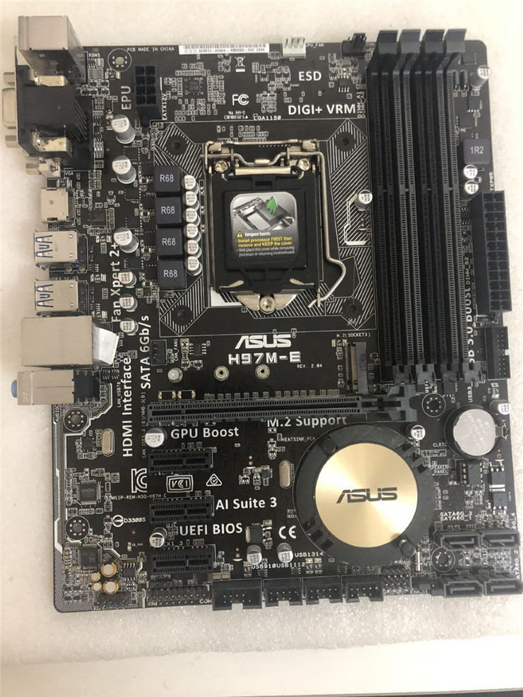 ASUS H97M-E Motherboard Chipset Intel H97 LGA1150 VGA DVI HDMI ...