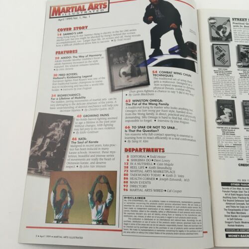 Martial Arts Illustrated Magazine April 1999 Kung Fu Star Sammo Hung No ...