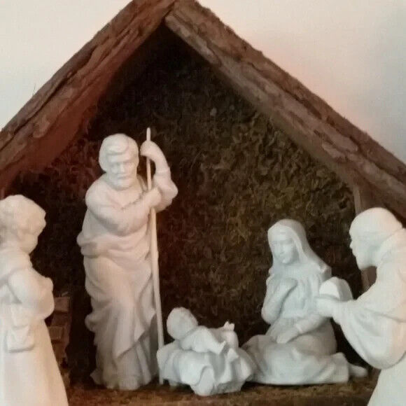Vintage Avon Porcelain Nativity Set 9 Piece Nativity Scene - Nativity Items