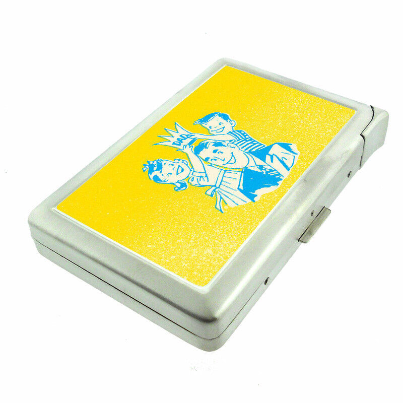 Dad Father's Day D4 100's Size Cigarette Case with Built in Lighter ...