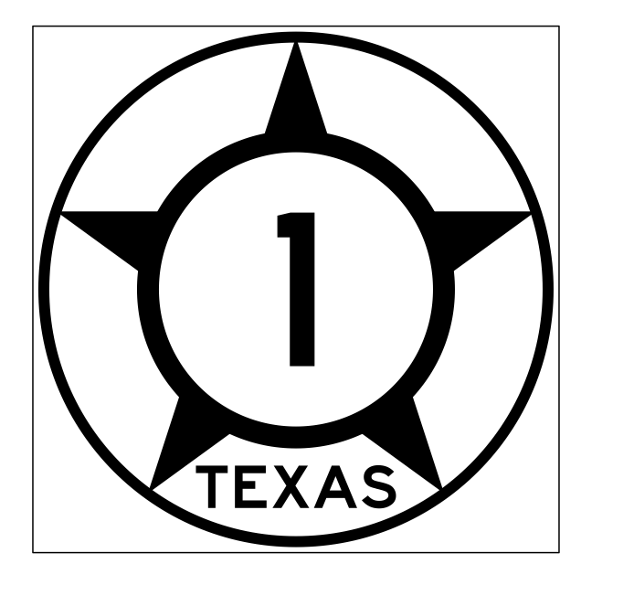 Texas State Highway 1 Sticker Decal R2255 Highway Sign - Decals ...