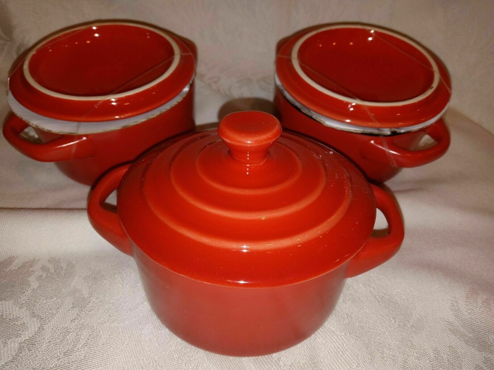 Parini Ceramic Mini Cocottes NIB - Bakeware Sets