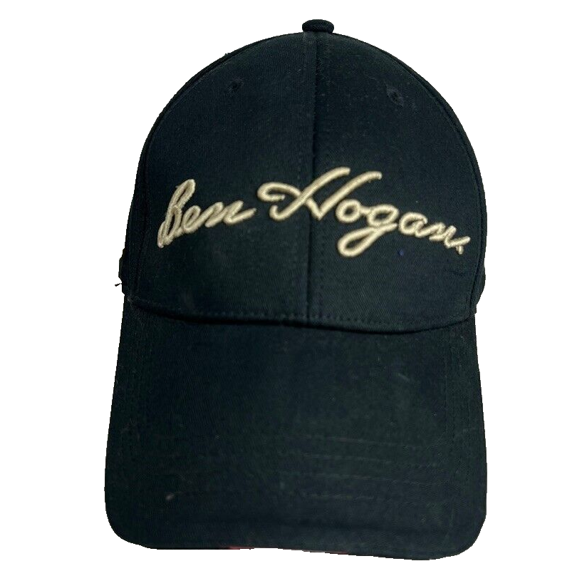 Ben Hogan Baseball Hat Cap Golf Logo Adjustable Embroidered Black - Hats
