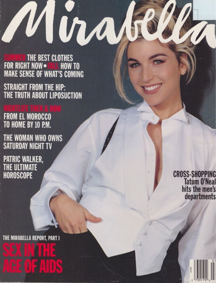 1992 Mirabella Magazine Tatum O'Neal Christy Turlington Carolyn ...