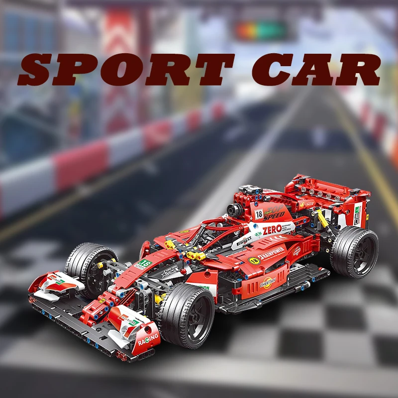 Famous RSR Super Racing Car F1 Sports Car Vehicle Building Blocks ...