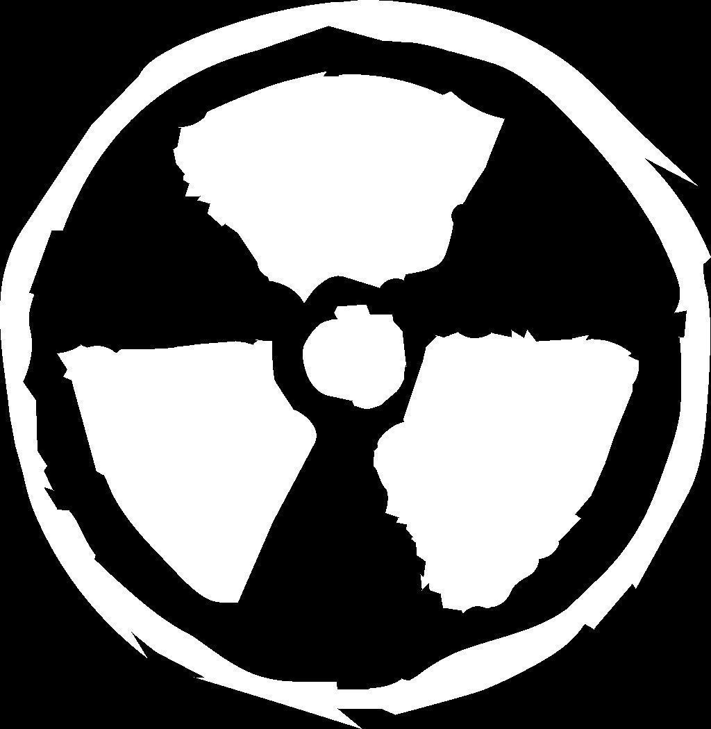 Grunge Radioactive Symbol Vinyl Car Window Decal Bumper Sticker US ...