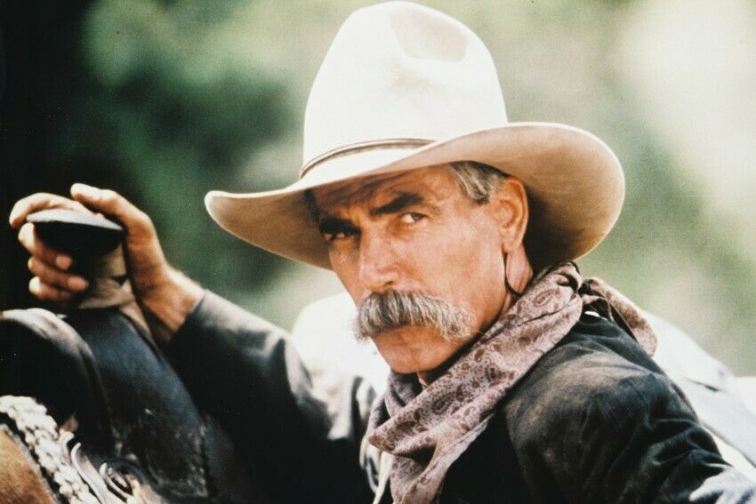 SAM ELLIOTT 24X36 POSTER CLASSIC WESTERN POSE IN STETSON BY HORSE ...