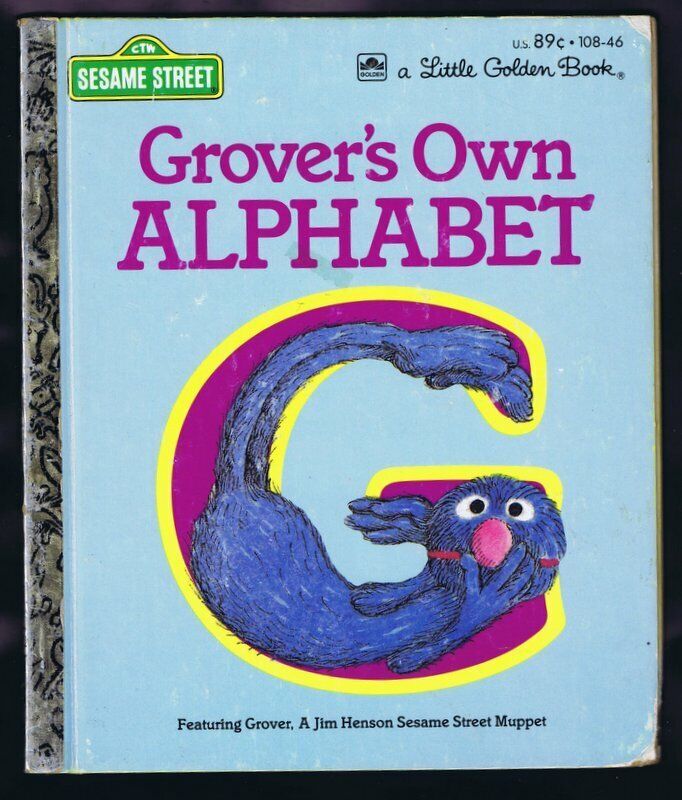 ORIGINAL Vintage 1978 Sesame Street Grover's Own Alphabet Golden Book ...