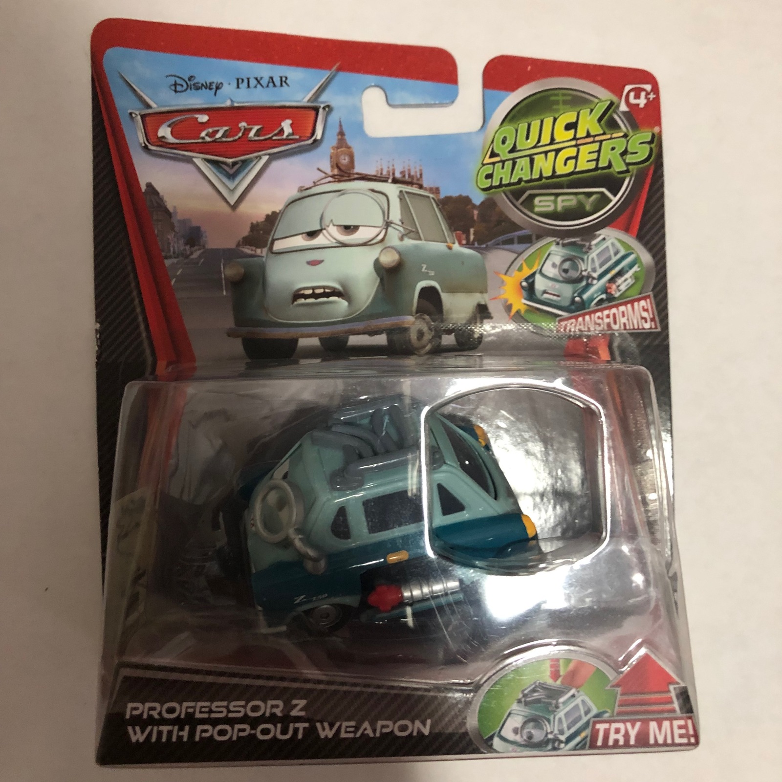 Disney Pixar Cars Quick Changers Professor Z With Pop-Out Weapon ...